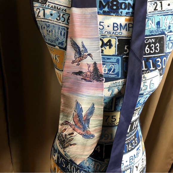 Accessories | Original Hand Painted Flying Bird Duck Mallard Tie | Poshmark